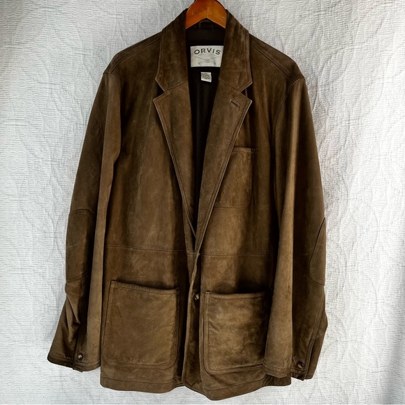 Orvis | Jackets & Coats | Orvis Jacket Mens 44t Bandera Suede Leather ...